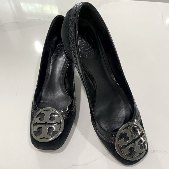 Tory Burch | Shoes | Tory Burch Rare Square Toe Suede Pumps | Poshmark